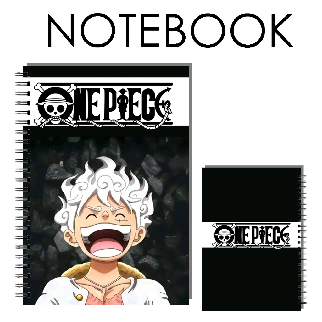 Notebook Luffy Gear 5 Sun God Nika One Piece Book anime Monkey D Luffy ...