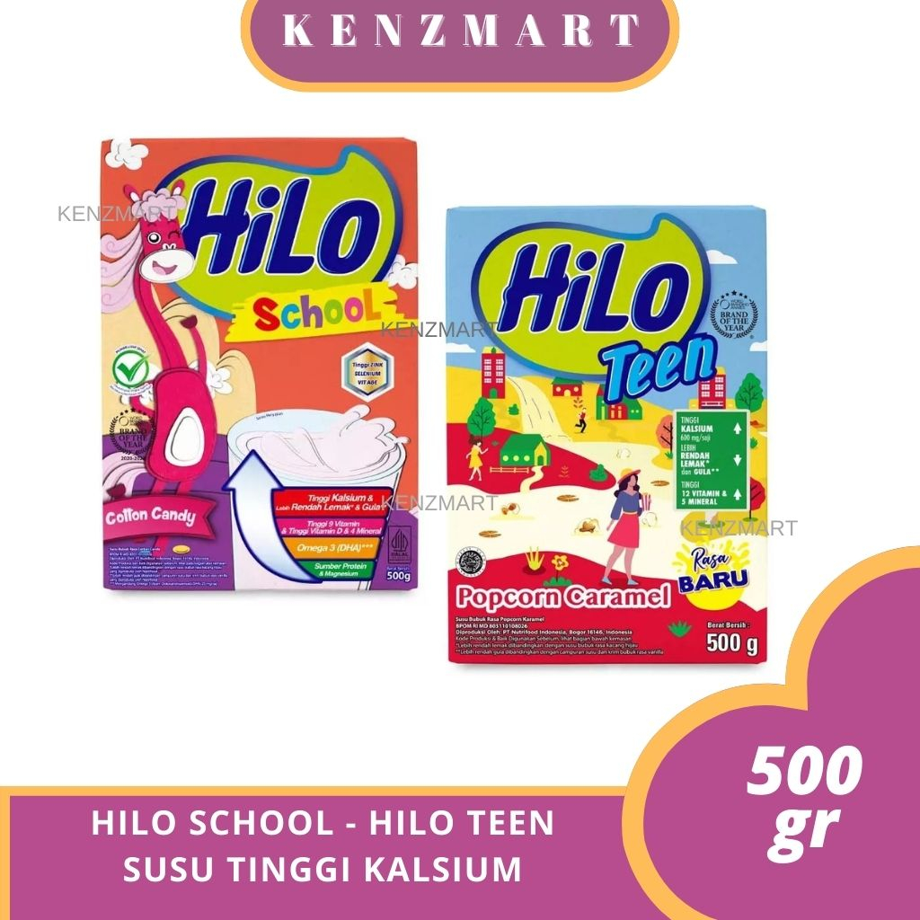 HILO SCHOOL / HILO TEEN 500 GR 750 GR HIGH MILK CALCIUM FAT LOW ...