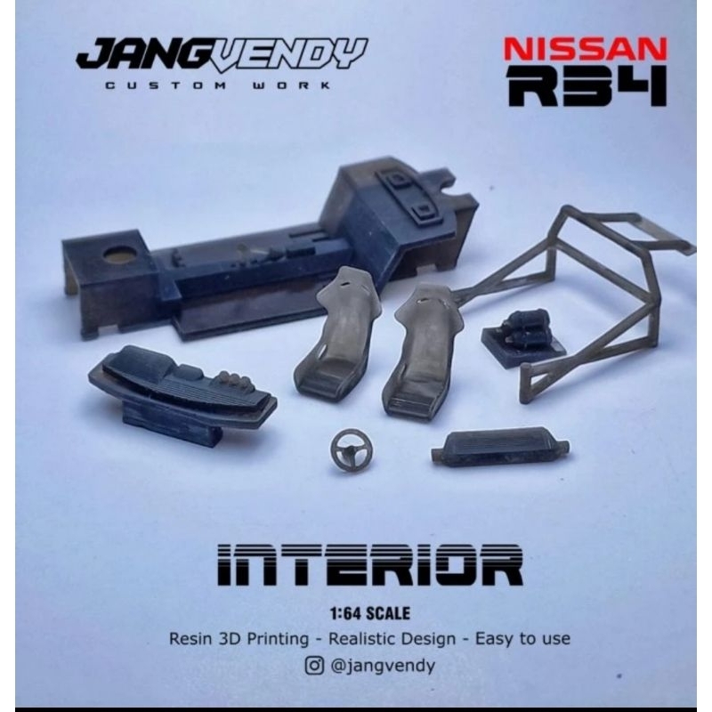 Interior JV Product diecast hotwheels Nissan Skyline R34 | Shopee Singapore