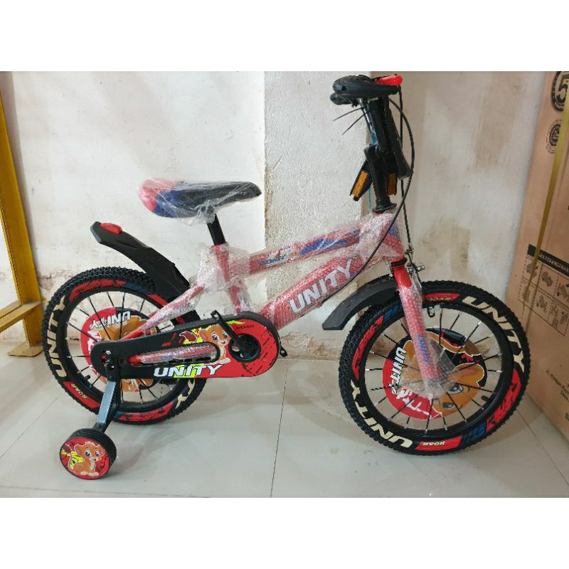 Children's Bike 16 inch BMX Bike UNITY (MOTORCYCLE FINGER) (LION KING) | Shopee Singapore
