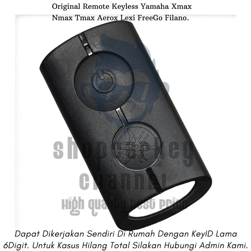 Key Remote Keyless Motorcycle Yamaha Nmax Aerox Lexi FreeGo Fazzio Xmax ...