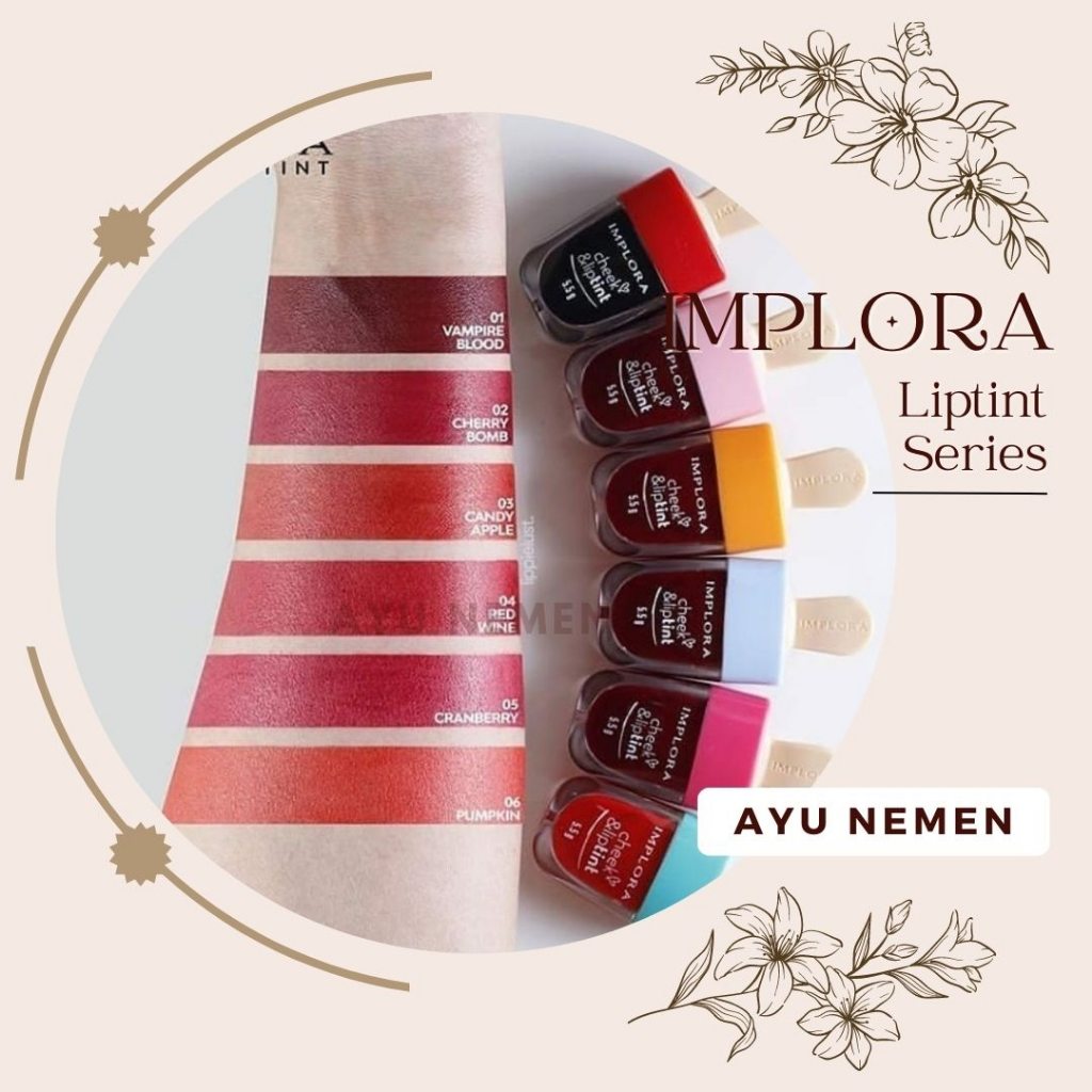 LIPTIN VAMPIRE BLOOD LIPTINT/ IMPLORA LIPTINT/ | Shopee Singapore