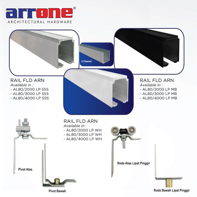 Folding Rail/Hanging Aluminum Sliding Door Package Silver/NA | Shopee ...