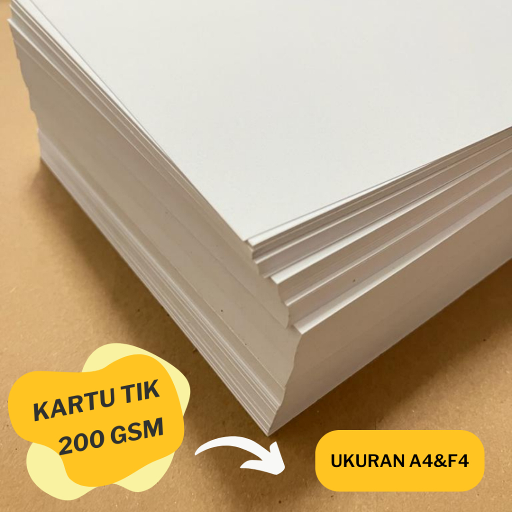 [Contents 50 sheets] Paper Tik Card Cardboard Tik Brief Card BC 200 Gsm ...