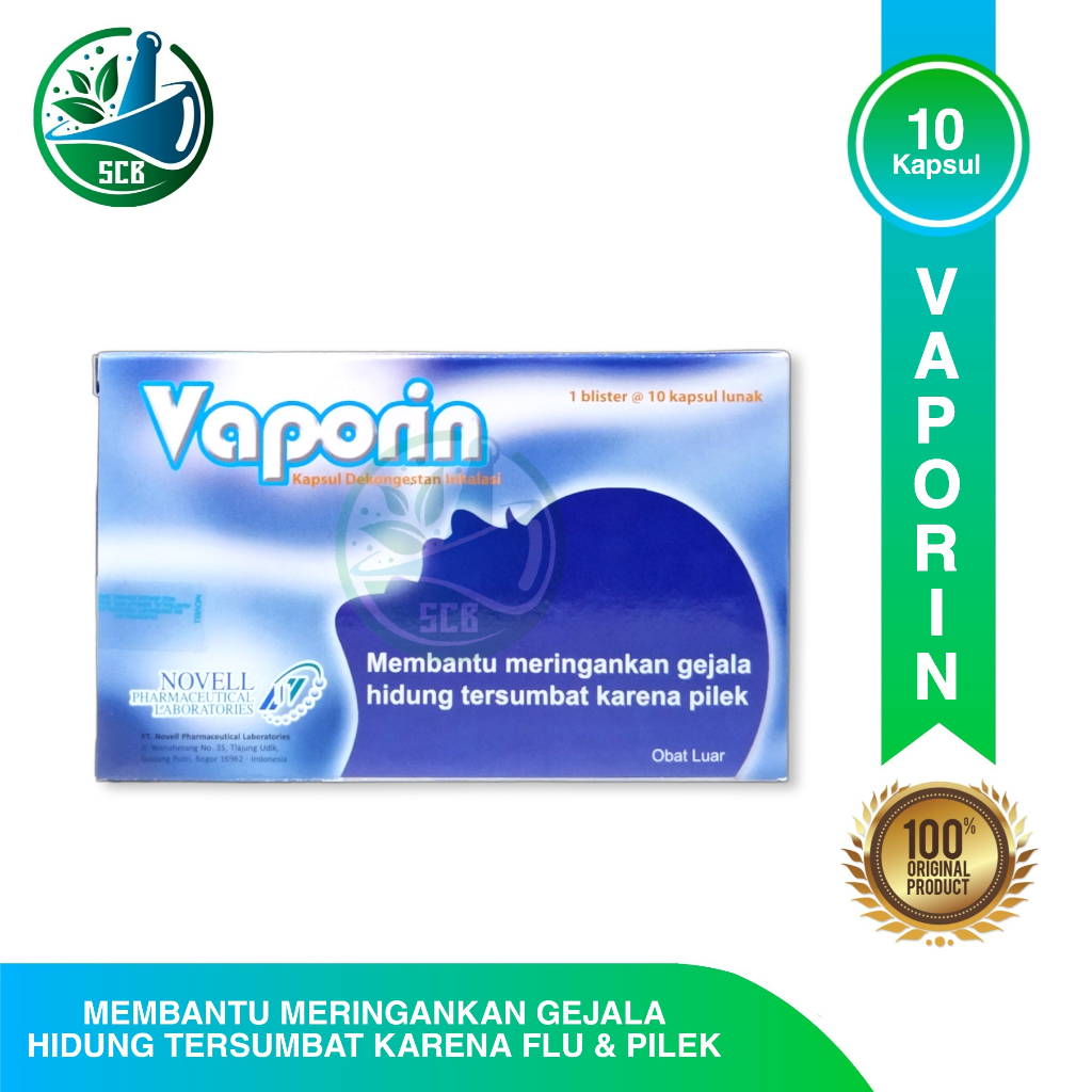 Vaporin Inhalation Decongestant Capsules | Shopee Singapore
