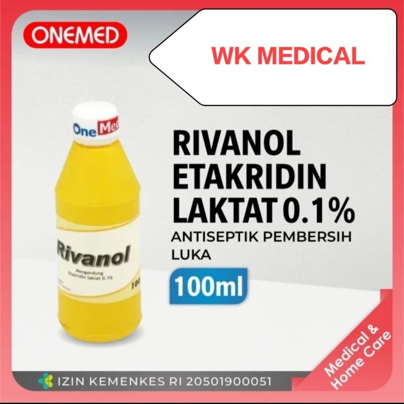 Rivanol onemed 100ml antiseptic antiseptic Cleanser | Shopee Singapore