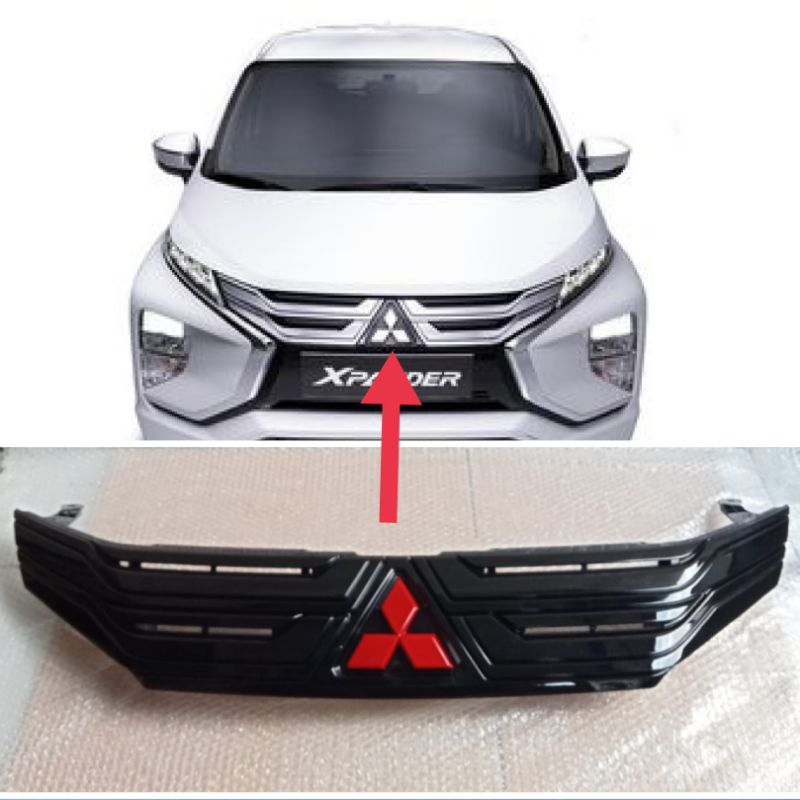 MITSUBISHI XPANDER FRONT GRILLE BLACK GLOSSY | Shopee Singapore