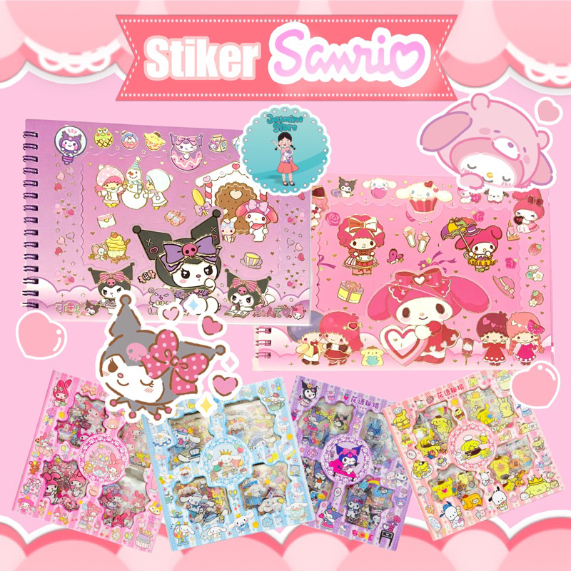 Sanrio Box Stickers 100pc/100pcs Sanrio Stickers Kuromi Cinnamoroll My ...