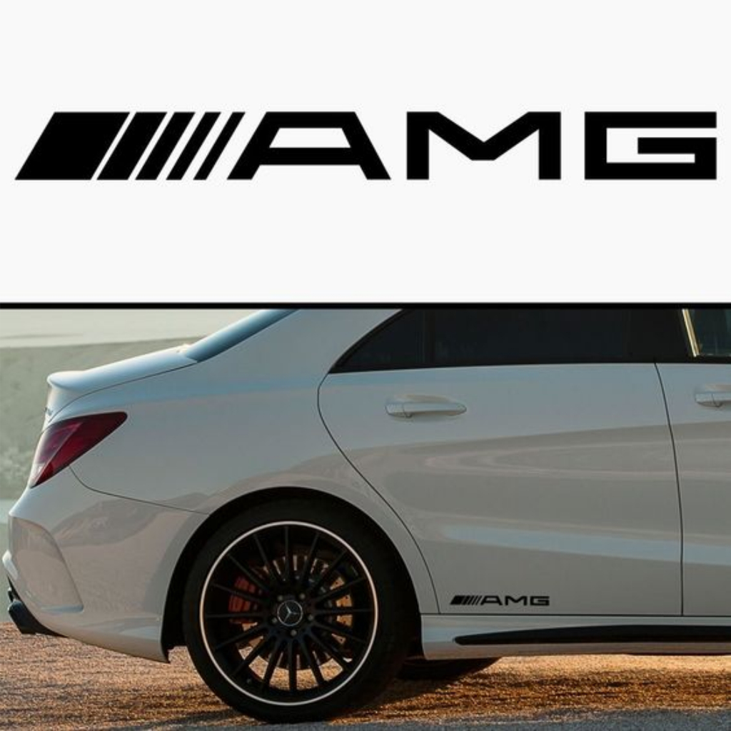 Cutting Sticker AMG Mercedes Cool Car Sticker Variations Of Accessories ...
