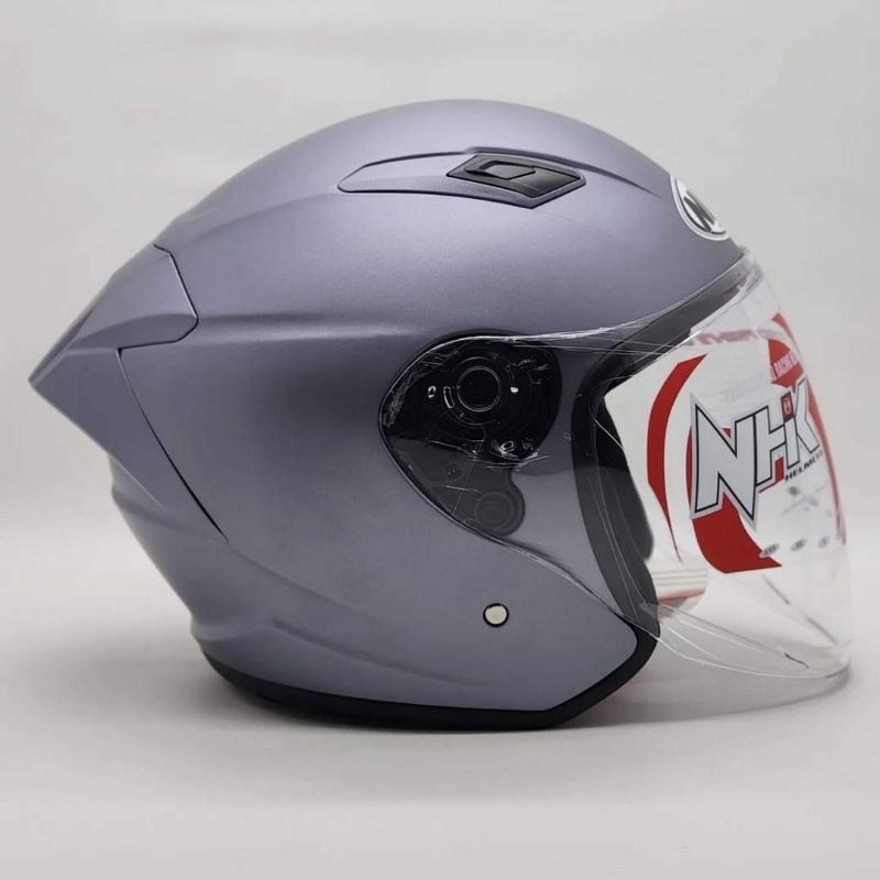 Nhk R1 ELITE DIM GRAY DOFF SOLID | Original matte gray elite r1 half ...