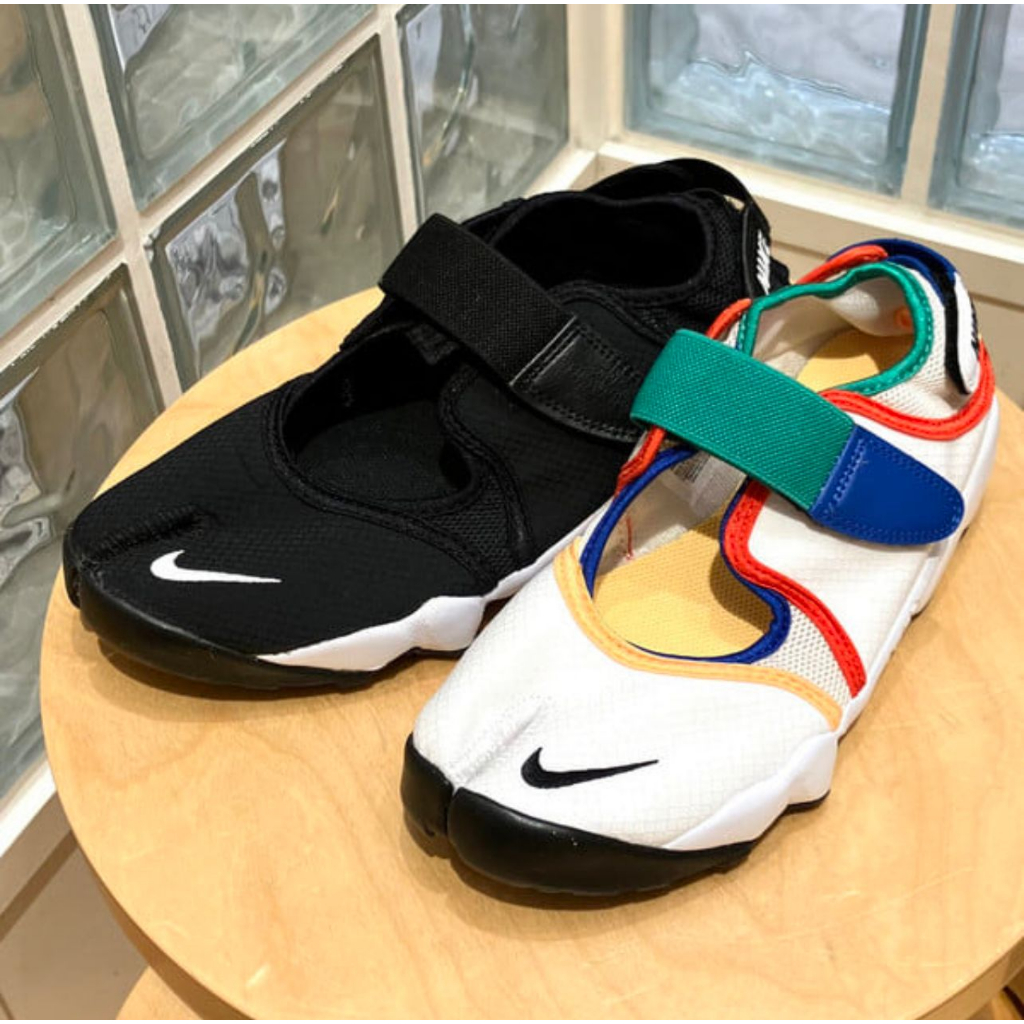 Nike Air Rift Breath Black White Citron Original Complete | Shopee ...