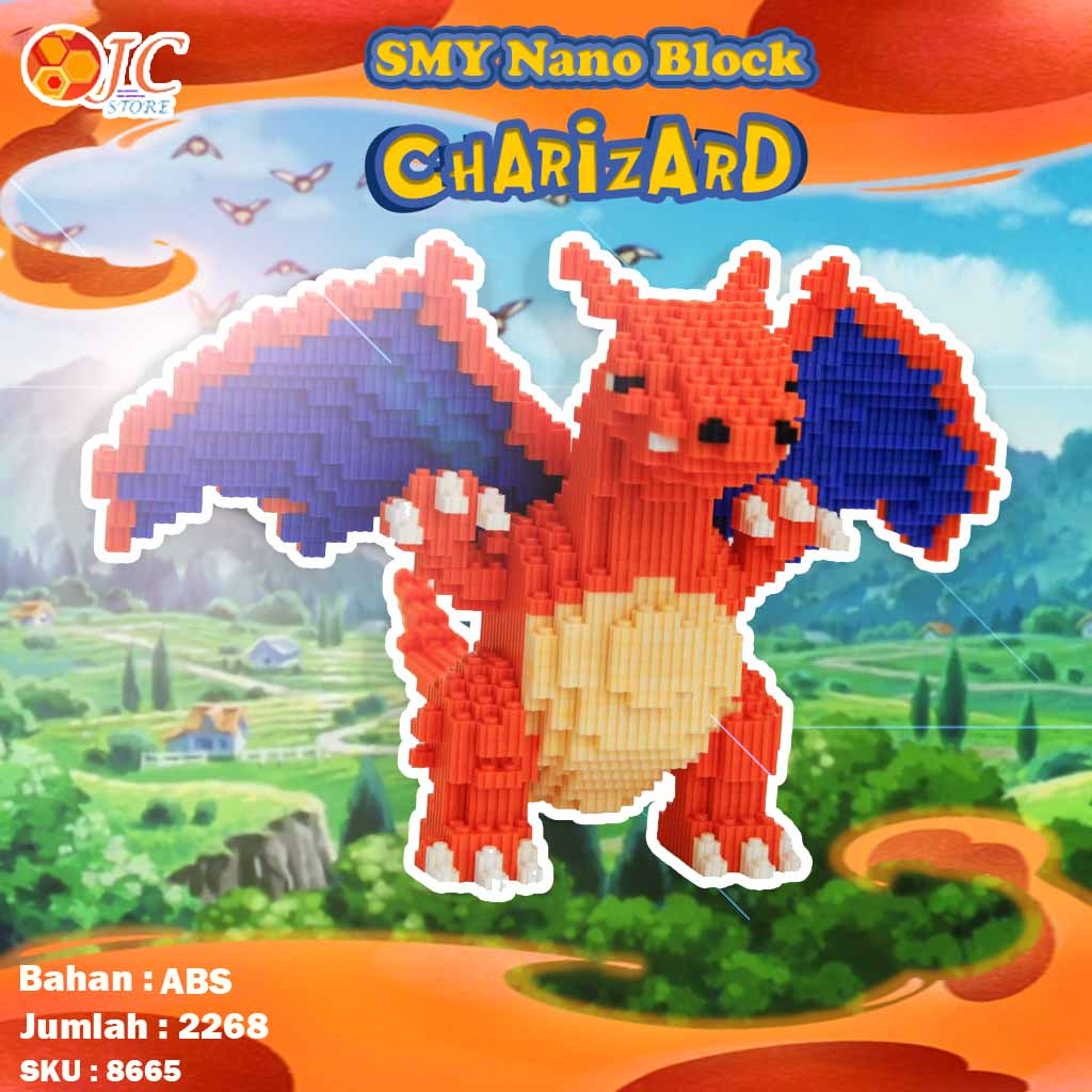 Jc Nano Block Charizard 8665 - Bricks Education Nano Block/3D Block ...
