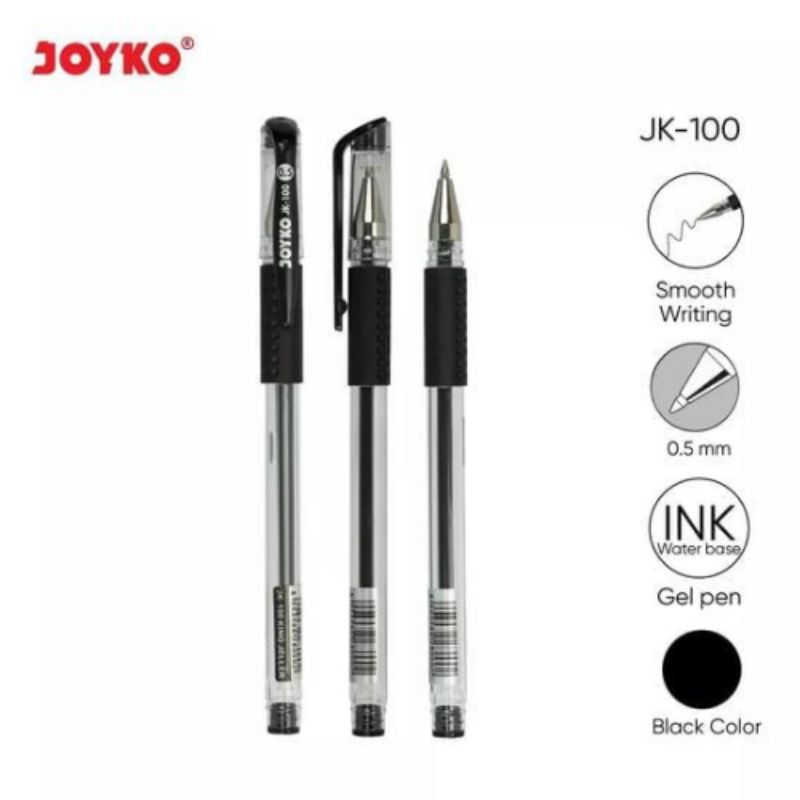 Joyko Gel Pen JK-100 1 pack contains 12 pcs | Shopee Singapore