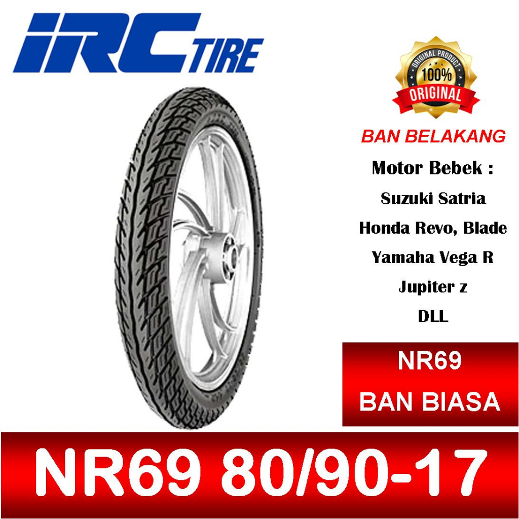 Irc Tubetype tires 80/90-17 motorbike tires, satria fu, supra x 125 ...