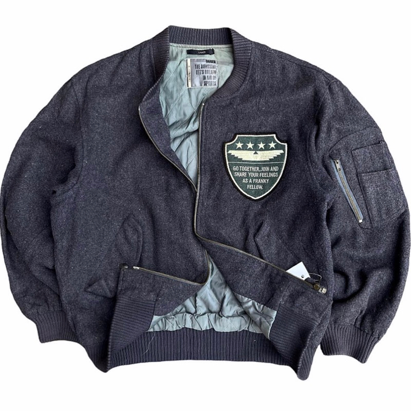 Vintage Japanese JC Havard Wool Bomber Jacket | Shopee Singapore