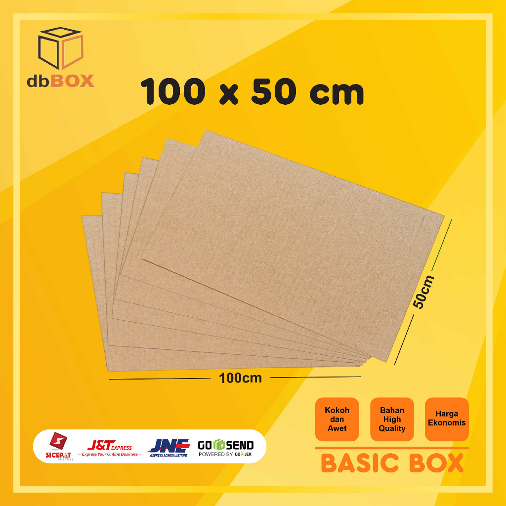CARDBOARD CARTON SHEET 100 x 50 SINGLE WALL CORRUGATED SHEET NEW PLAIN ...