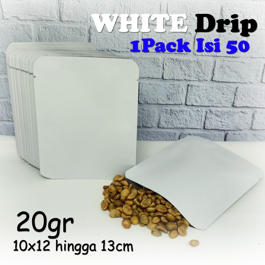 (50 pcs) Coffee Sachet Packaging for White Coffee Drip Bags | Shopee ...