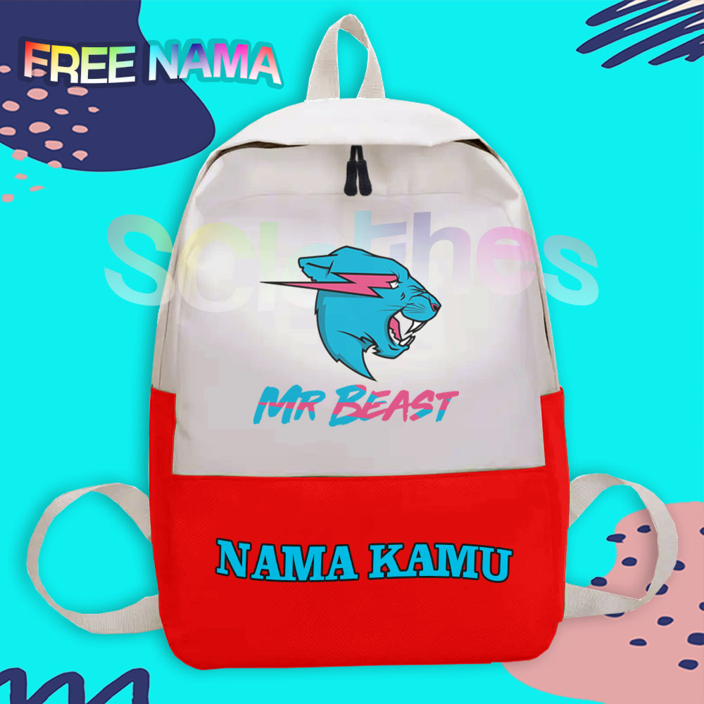 Mrbeast New Logo School Backpack | Shopee Singapore