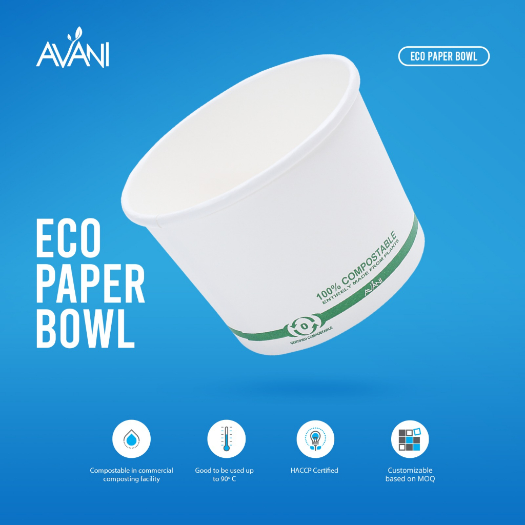 Avani - Paper Bowl 24 oz Eco Friendly Take Away Bowl Eco-Friendly Paper ...