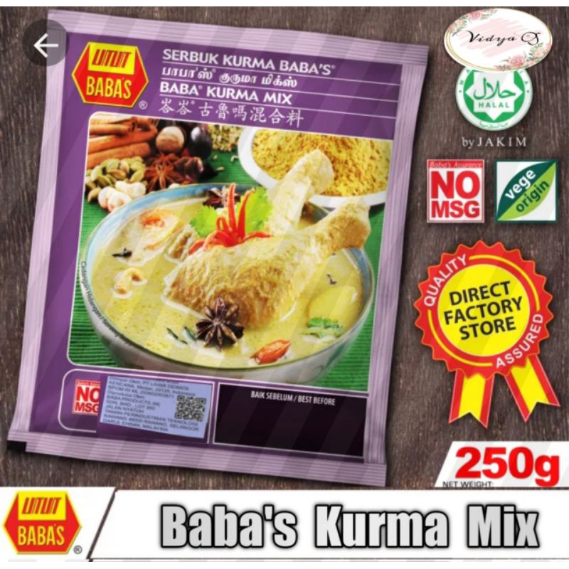Babas Date Seasoning Babas Mix 250g / Babas Date Powder / Baba's ...