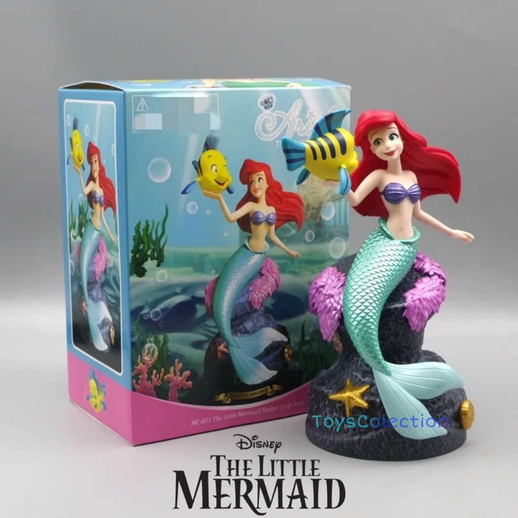 Action FIGURE PRINCESS DISNEY ARIEL THE LITTLE MERMAID STONE STANDING ...