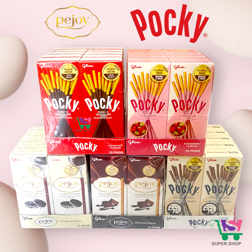 Glico Pocky/Pejoy MINI Chocolate Half size 20 Gram PACK (10Pcs Contents ...
