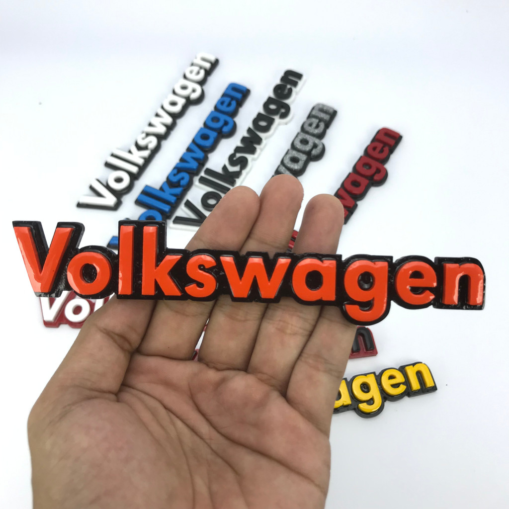 Volkswagen CAR VARIATION EMBLEM (VW) 3 DIMENSIONS embossed LETTERS ...