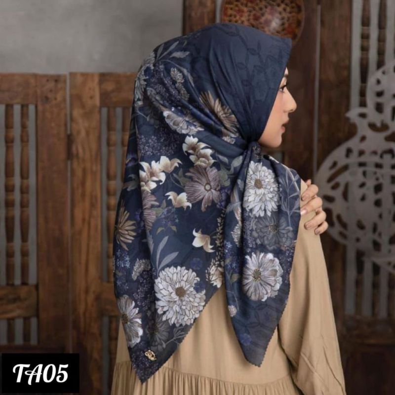 Rectangular Hijab With Rectangular Voal Motif Latest Rectangular Hijab