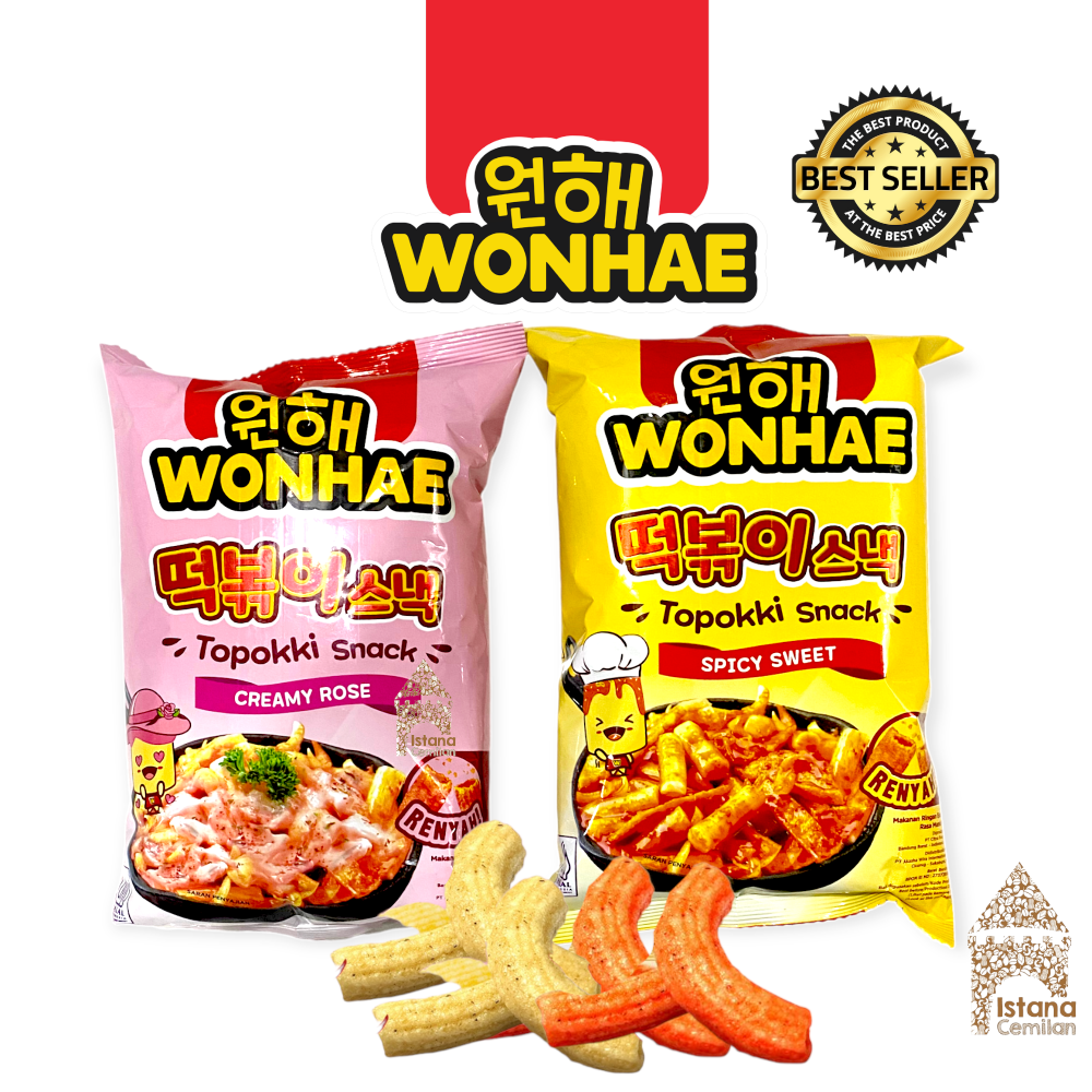 Wonhae Topokki Sweet & Spicy Snacks / Rose Teobokki Sweet Spicy ...