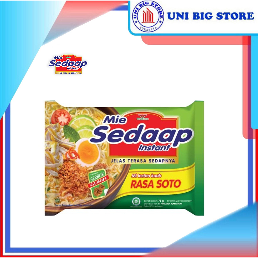 Mie Sedaap SEDAP Instant Soto Sauce 75 gr Instant Noodles | Shopee ...