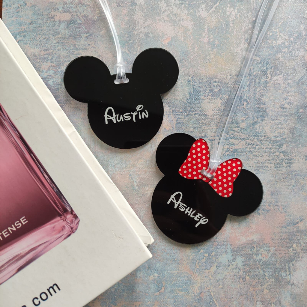 GANTUNGAN Mickey MINNIE LUGGAGE TAG/MICKEY MINNIE/MICKEY MOUSE SUITAGE ...