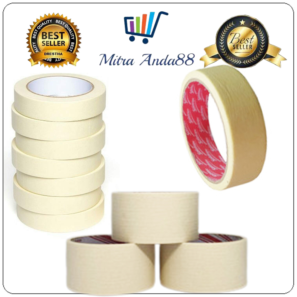 Mitraanda88 Isolation Masking tape paper tape 24MM and 48MM PAPER duct ...