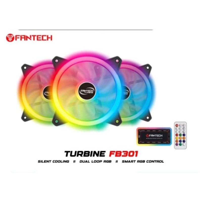 Fantech FB301 Turbine RGB PC Fan Casing 12 cm With Smart Controller ...