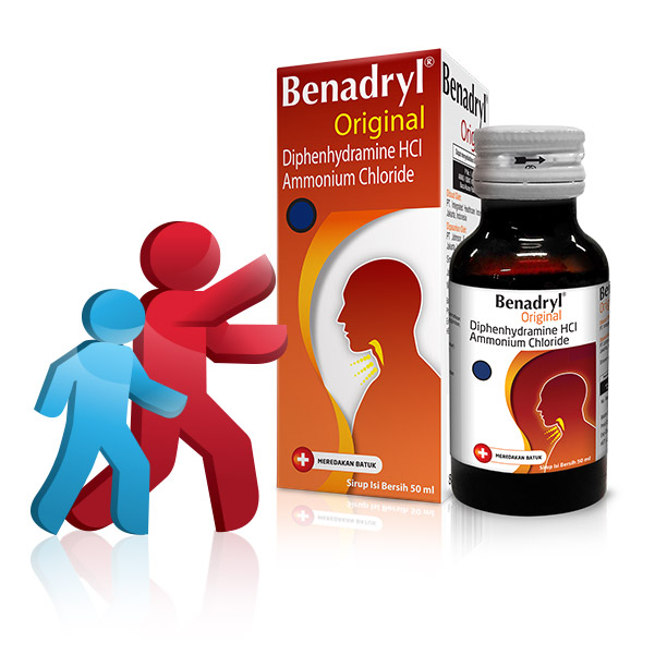 Benadryl Original Syrup 50mldry Cough Medicine Shopee Singapore