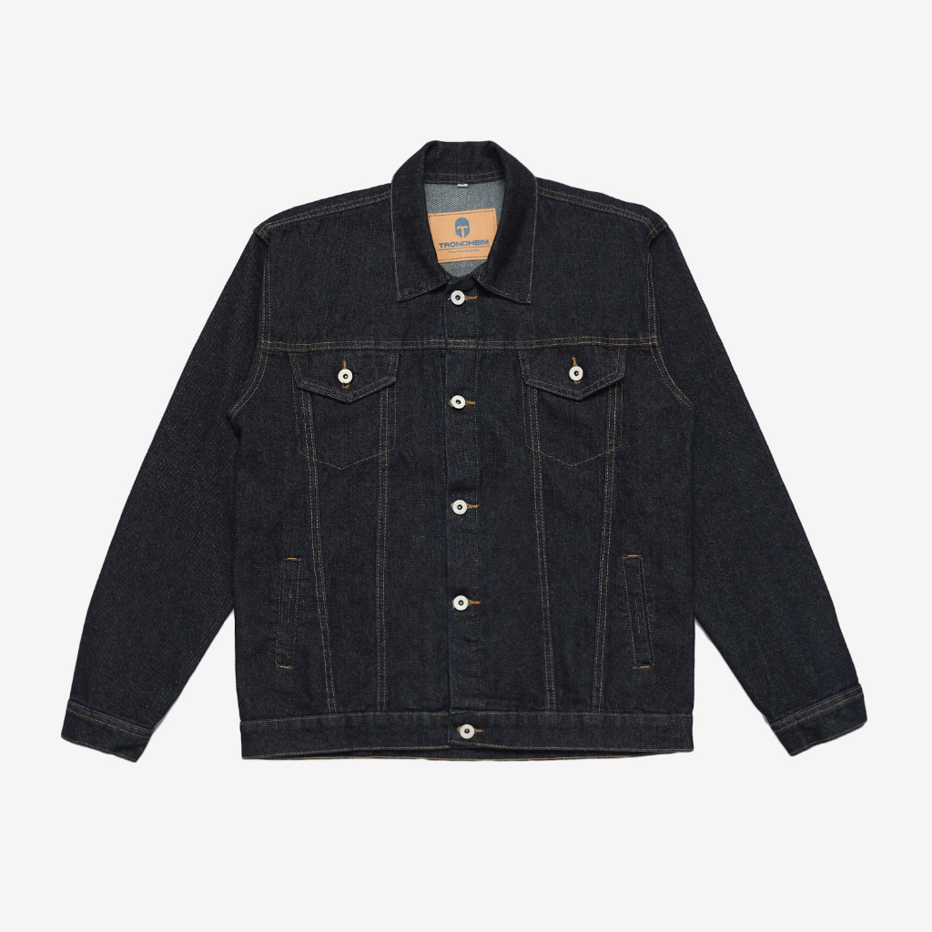 Trondheim Denim Jacket Mazelo Blueblack Jeans Jacket | Shopee Singapore