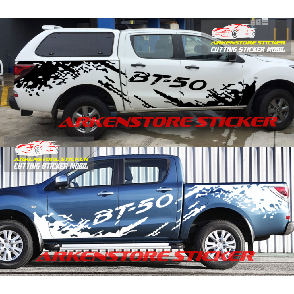 Cutting sticker mazda bt50pro car sticker mazda bt-50 pro off road side ...