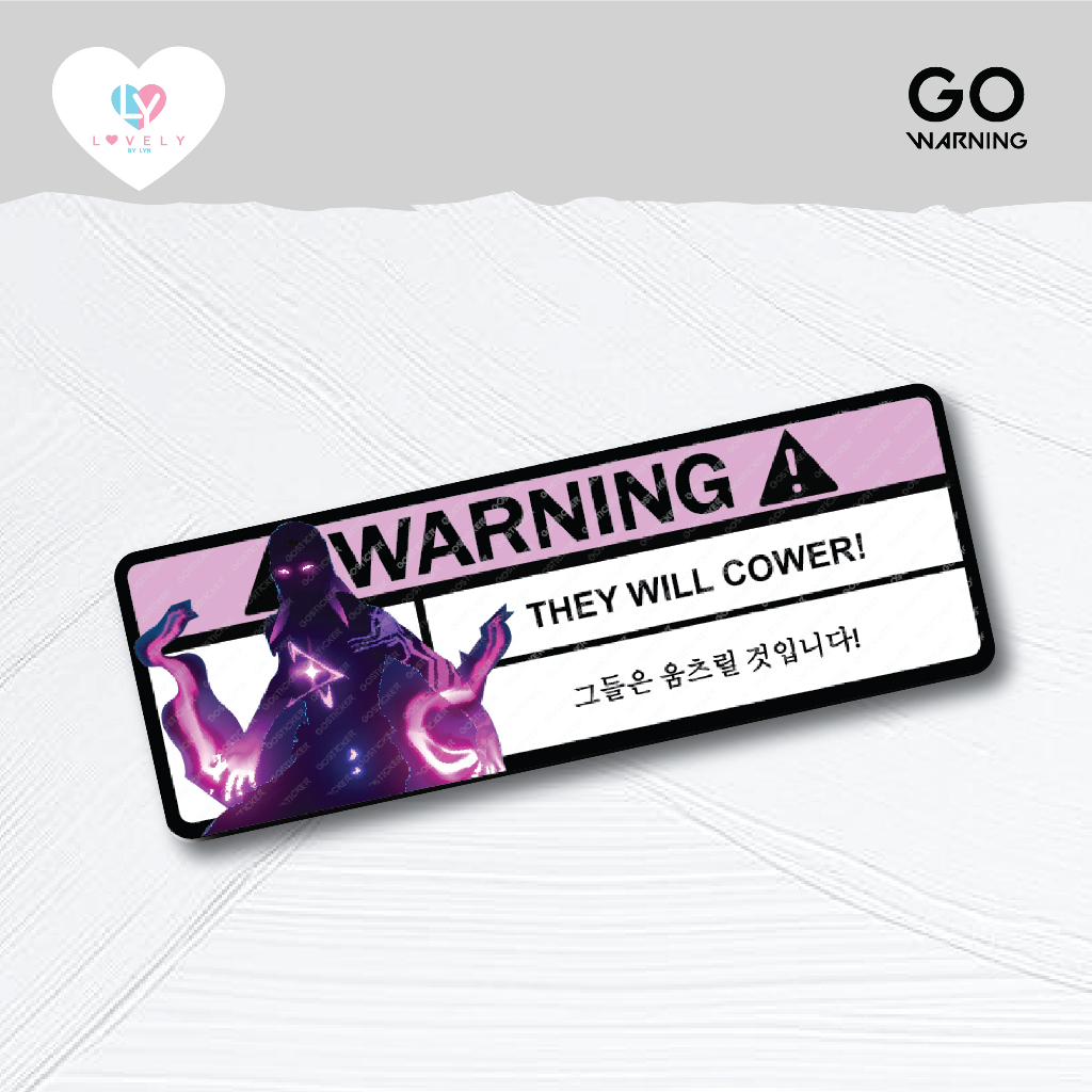 Valo Agent Hologram Car/Motorcycle Warning Sticker | Go STICKER ...