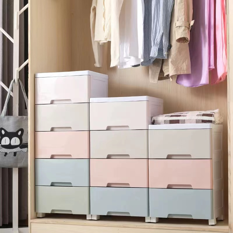 Plastic Wardrobe Plastic Wardrobe Stacking 7-level Drawers Stacking ...
