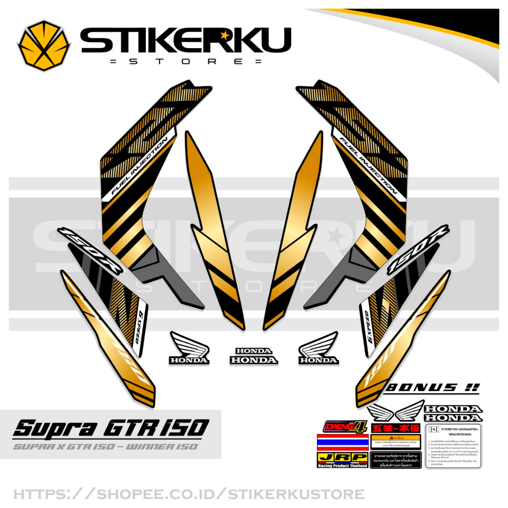 Stripping SUPRA GTR 150 / HONDA WINNER 150/ STICKER GTR / GTR150 ...