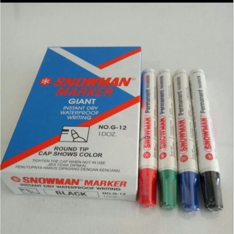 Snowman G12 Permanent Marker | Shopee Singapore