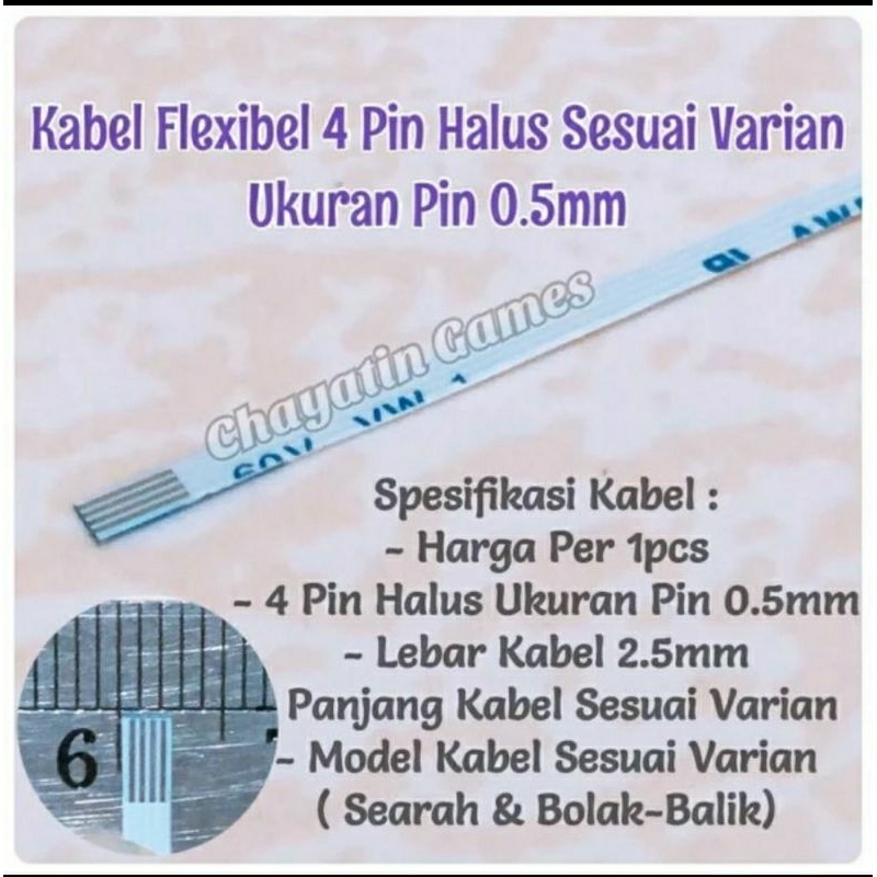 Flexible Cable 4-Pin Smooth Length And Model According To Variant - Pin ...