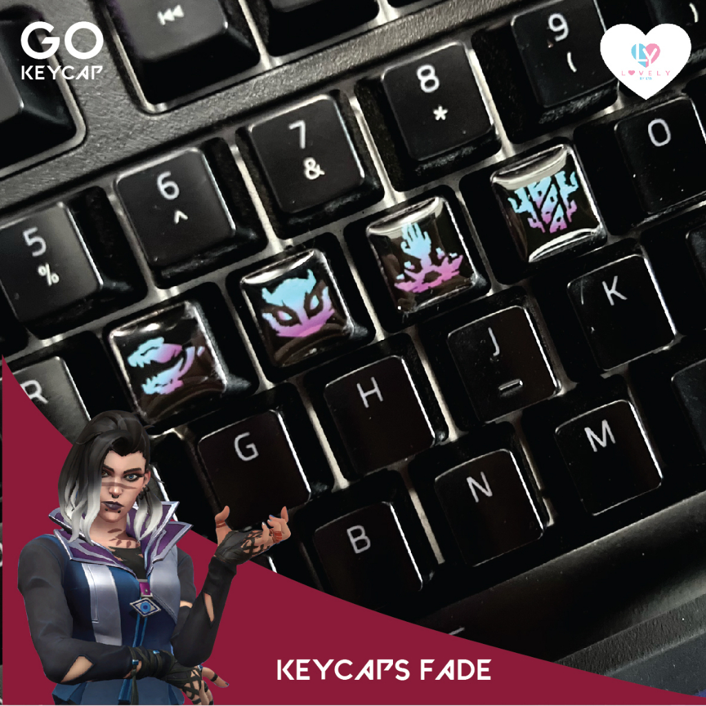 Keycaps PBT Valorant Fade Ability | Go KEYCAPS | Shopee Singapore