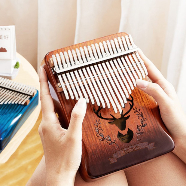 KAYU Kalimba 21 Key Finger Piano Wooden Thumb Piano Musical Instrument ...