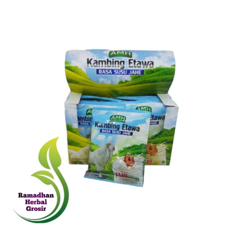Goat Milk Etawa AMH Ginger Flavor [Box Packaging Contains 10 Sachets ...