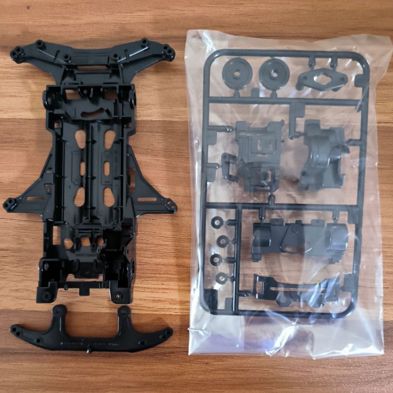 Tamiya VS Chassis Original+Gearbox Black/VS Chassis Set Original ...