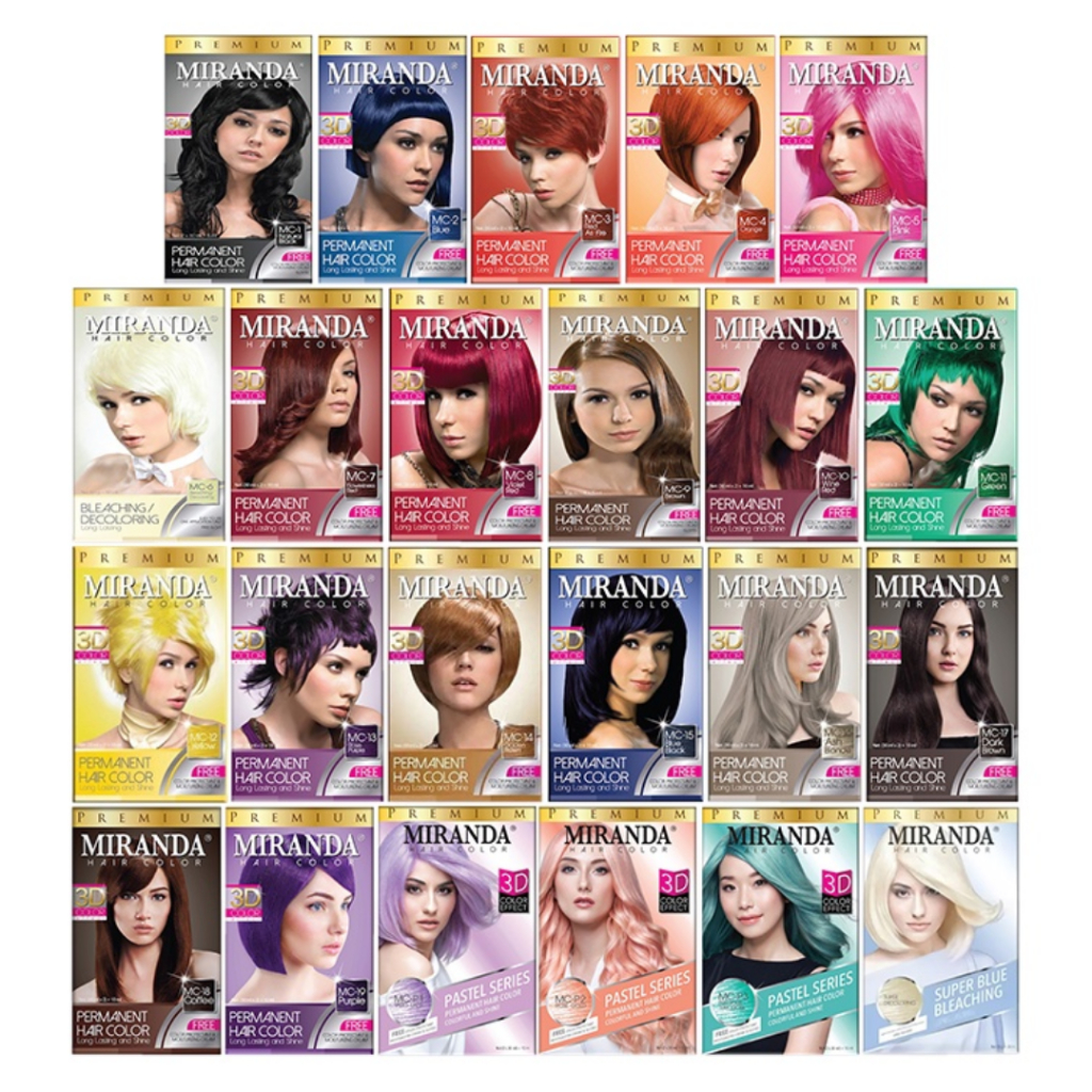[Import] - Miranda Hair Color 30gr | Miranda Permanent Hair Color | Miranda Pastel Series ...