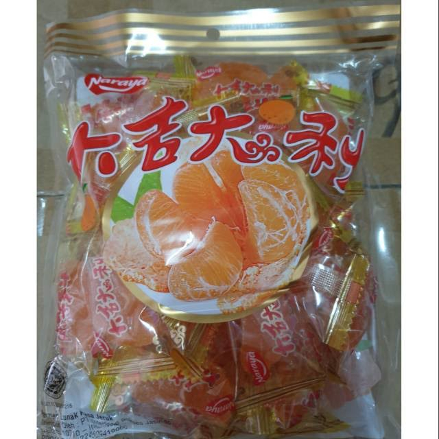 Orange Flavored Jelly Candy Naraya Orange Candy Retail | Shopee Singapore