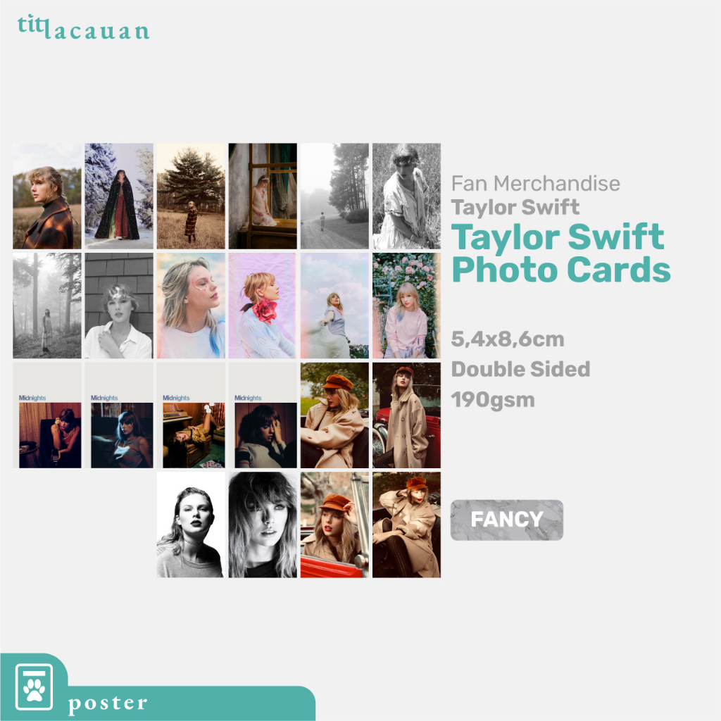 Taylor Swift Photocard - Premium Photo Card Swiftie Unofficial ...