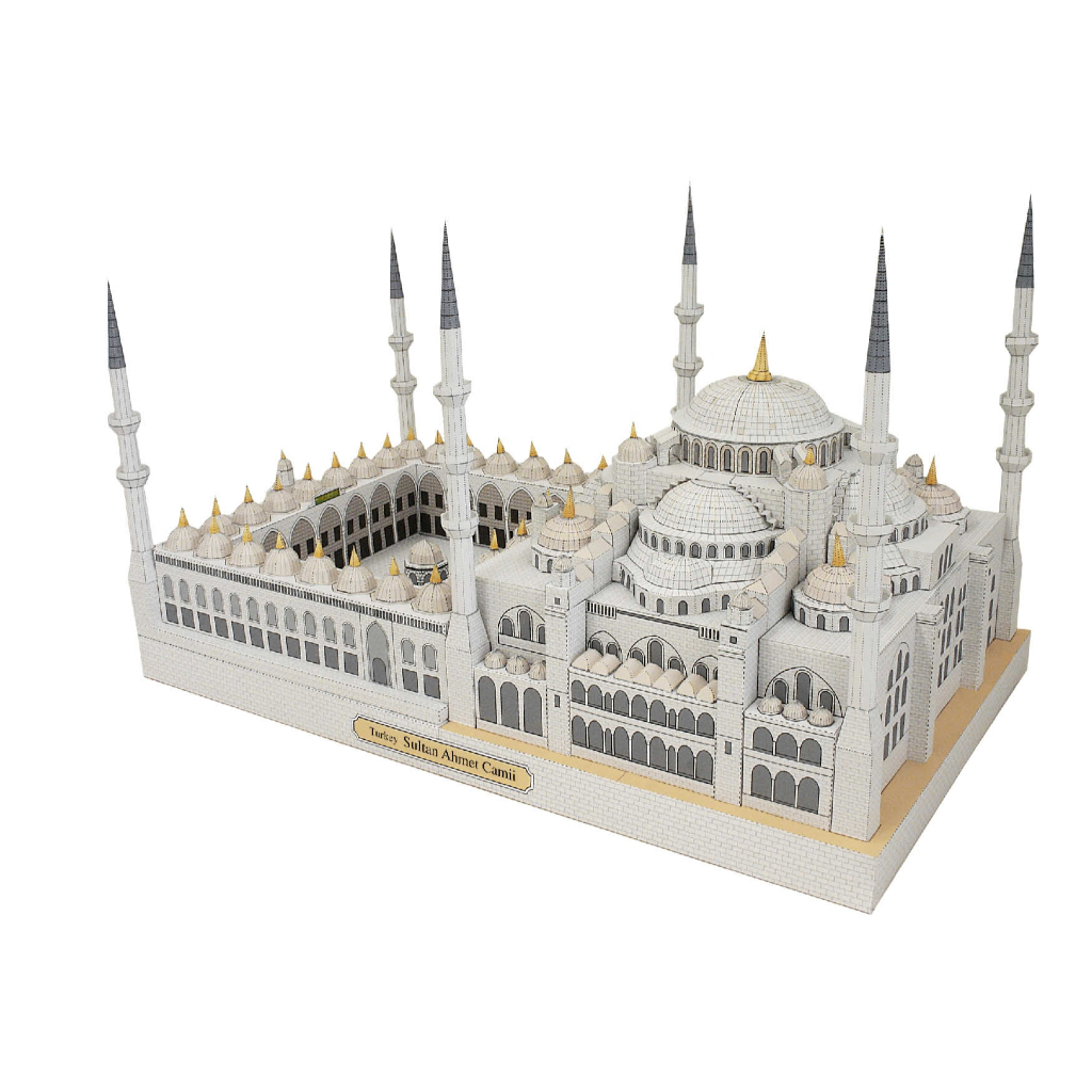 3D Papercraft Sultan Ahmed Turkish Mosque DIY Paper Pattern | Shopee ...