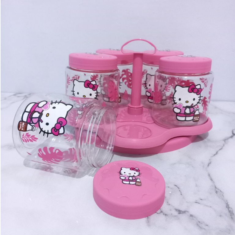 Hello KITTY CHARACTER 5 IN 1 PLASTIC JAR | Shopee Singapore